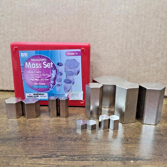 Toys | Eai Education Deluxe Metric Mass Set Set Of 12 Weights ...